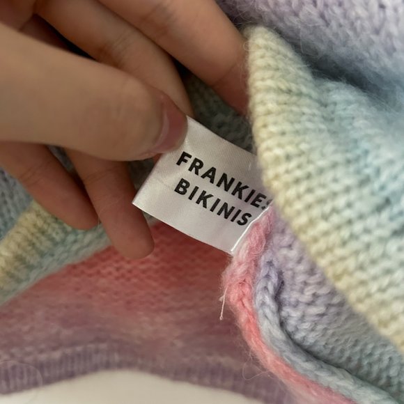 Sweaters | Frankies Bikini Cropped Knit Sweater | Poshmark